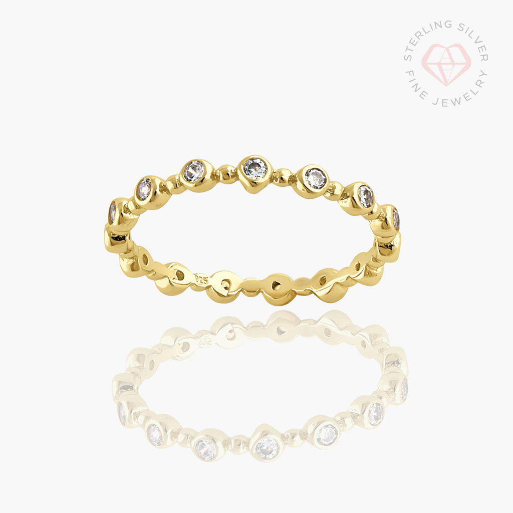 Jericho Circle Ring- Gold Vermeil, Sterling Silver & Rose Gold – AMADI Jewelry