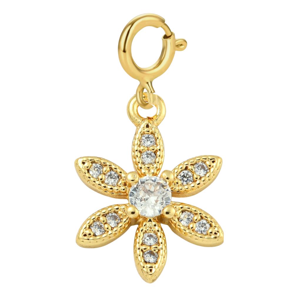 Flower Charm with Clasp – AMADI Jewelry