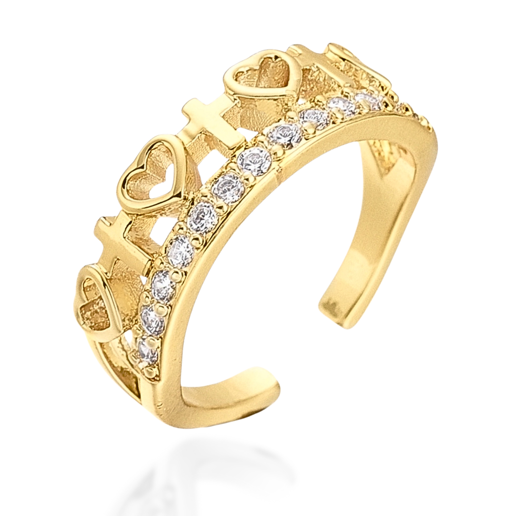 Divine Love Adjustable Ring – AMADI Jewelry