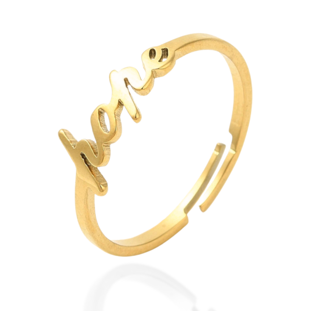 Everlasting Hope Adjustable Ring Gold and Silver – AMADI Jewelry