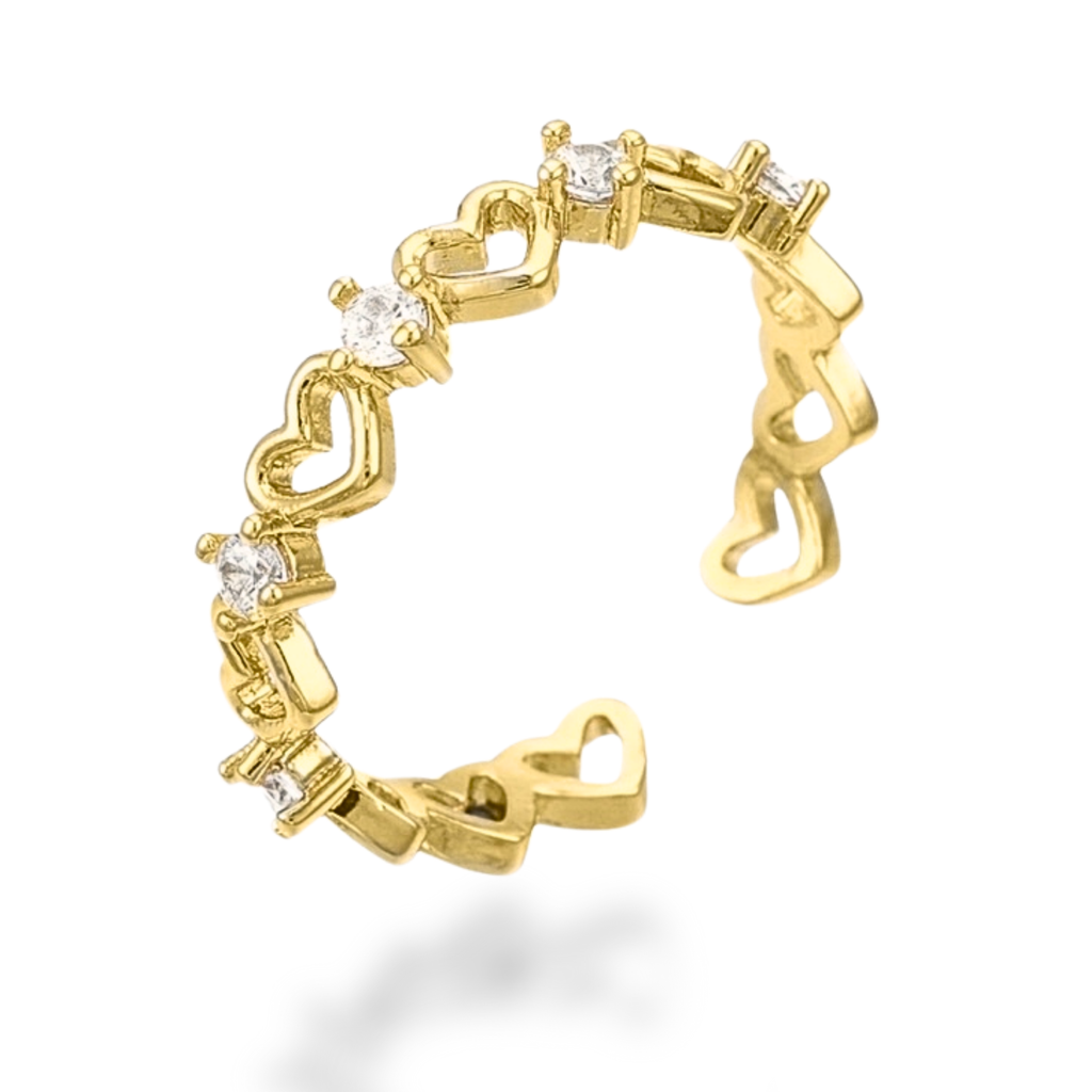 Full Hearts Adjustable Ring – AMADI Jewelry