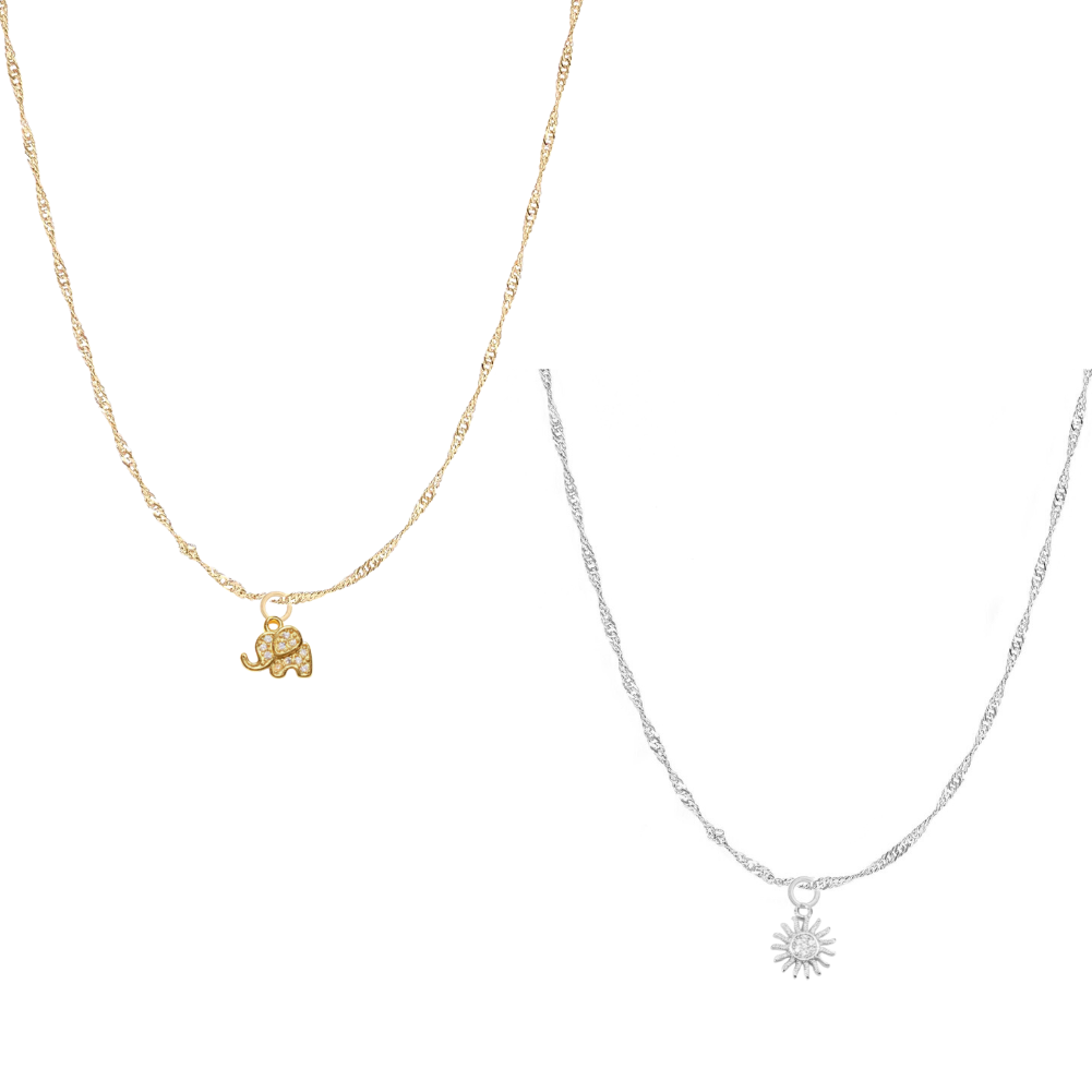 Simple Charm Necklace (for 1 Charm) – AMADI Jewelry